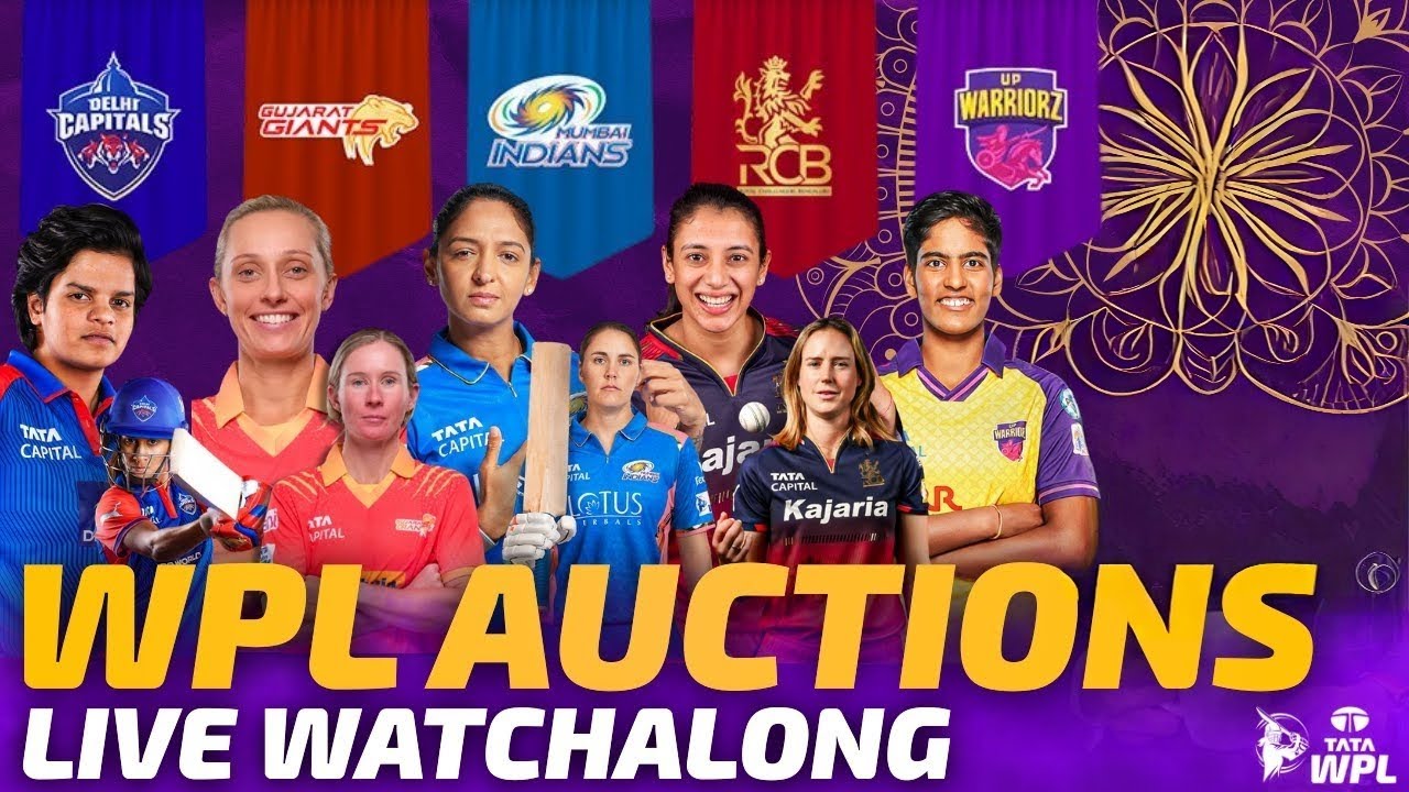WPL 2026 MEGA AUCTION LIVE 🔥 Real Time Reaction & Analysis | Hindi ...