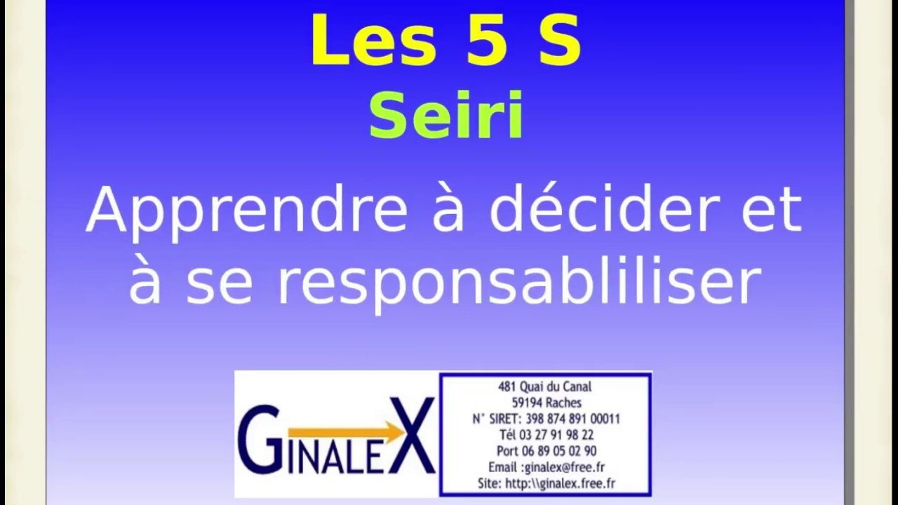 Méthode 5S Seiri 4/7 - YouTube
