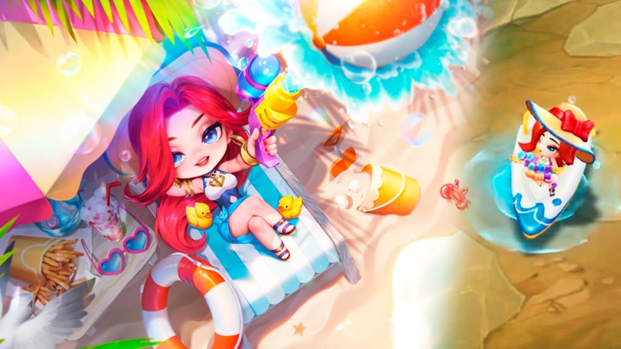 NEW Pool Party Miss Fortune - Chibi Preview - TFT: Golden Spatula - YouTube