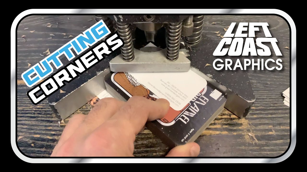 Cutting Corners for custom Card Backs. - YouTube