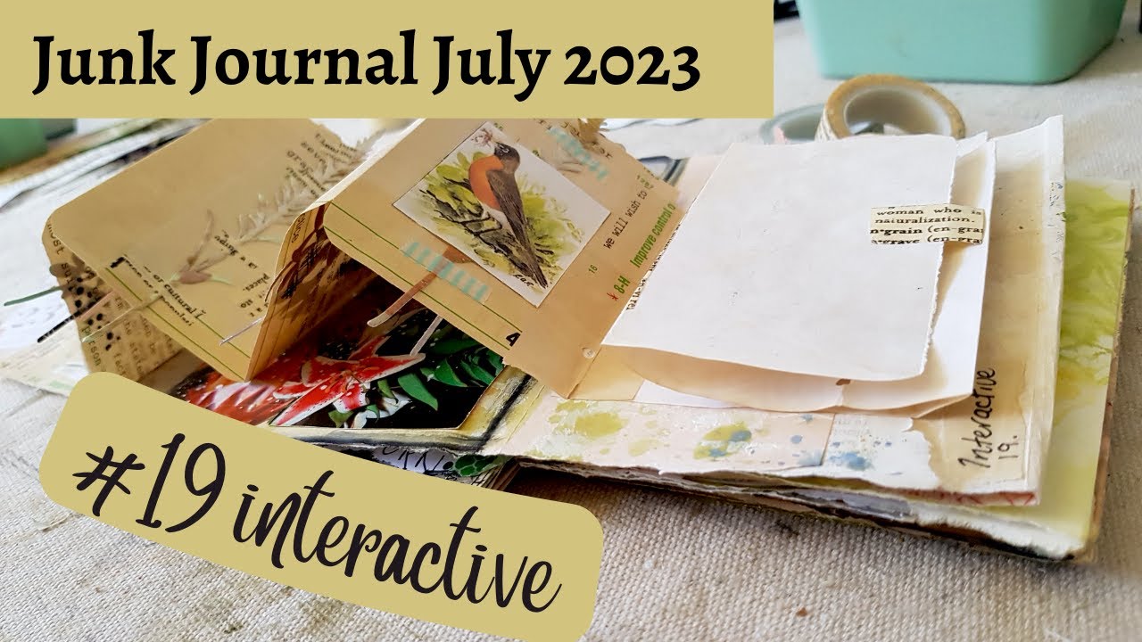 Junk Journal July 2023 Hosted by @megjournals Day 19 Interactive - YouTube