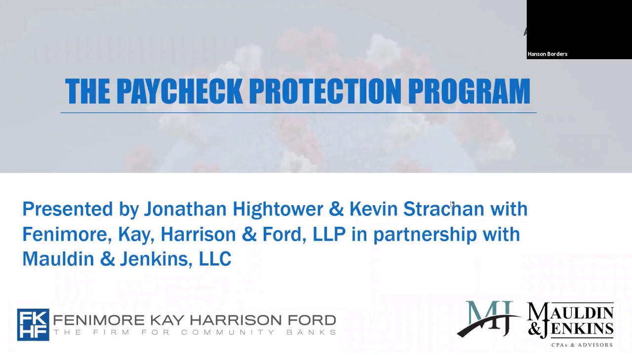 Paycheck Protection Program Webinar - YouTube