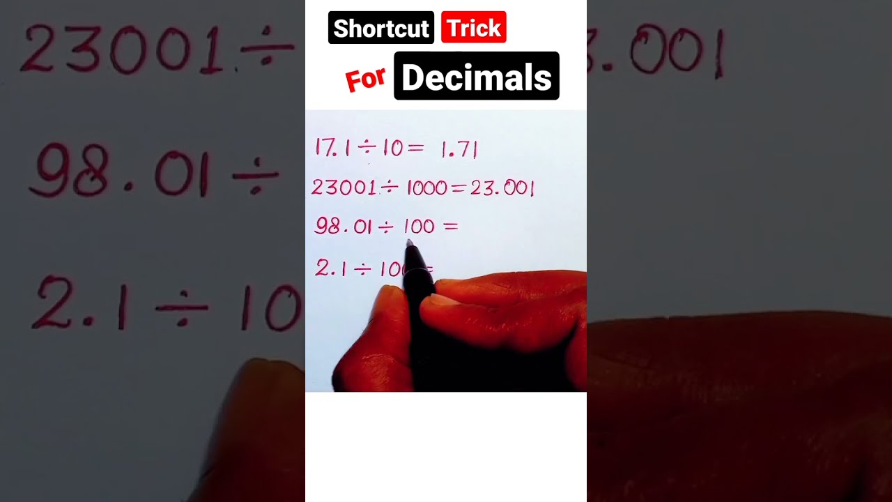 How To Divide Decimal Numbers YouTube How To Divide Decimal Numbers YouTube