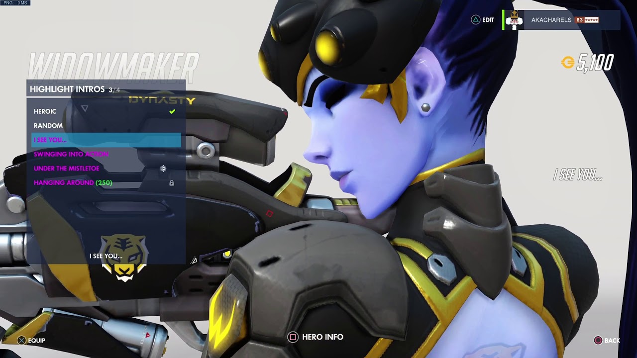 Overwatch: Widowmaker Dynasty Skin All Emotes, Poses, Intros & Weapons ...
