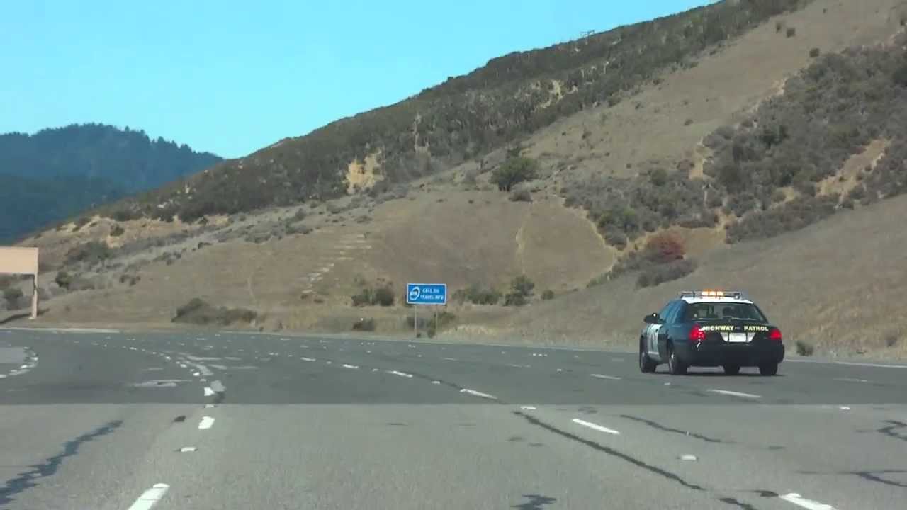 California Highway Patrol "rolling roadblock" on Hwy 280 Northbound ...