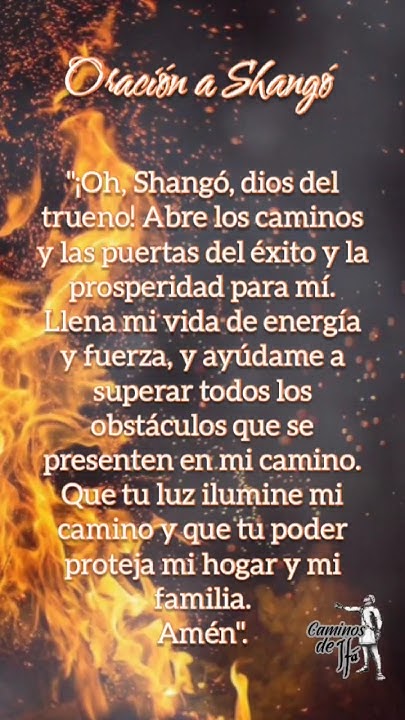 Oración a Shangó 👳🏿‍♂️ para Quitar Obstáculos y tener Prosperidad #CaminosDeIfa #ifa - YouTube
