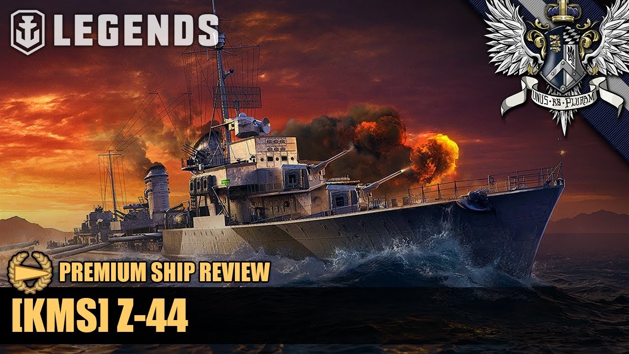 WoWS: Legends - Z-44 - Premium Ship Review - YouTube