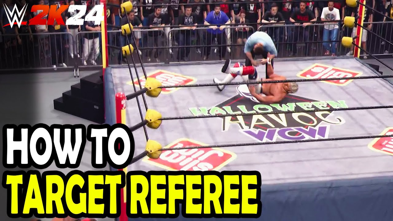 How to Target Referee in WWE 2k24 - YouTube