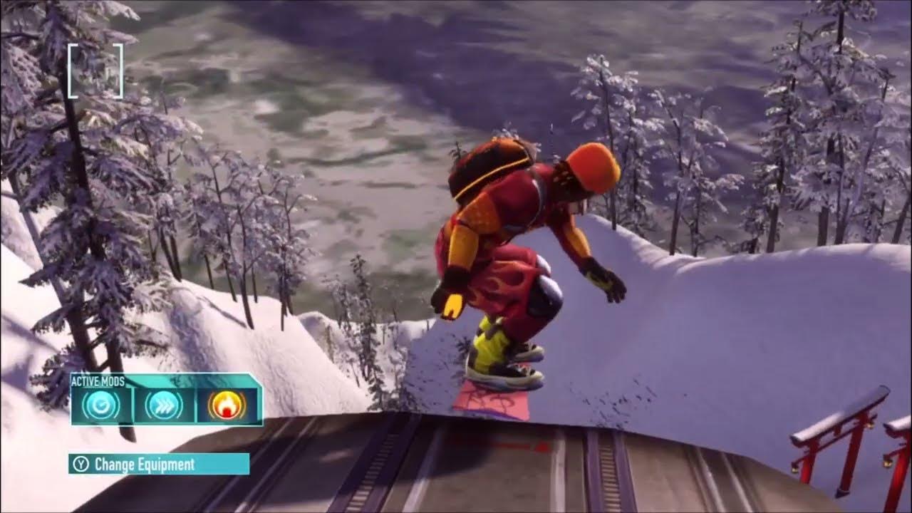 SSX 2012 - Area Zero - Racing my ghost for new PBs - YouTube