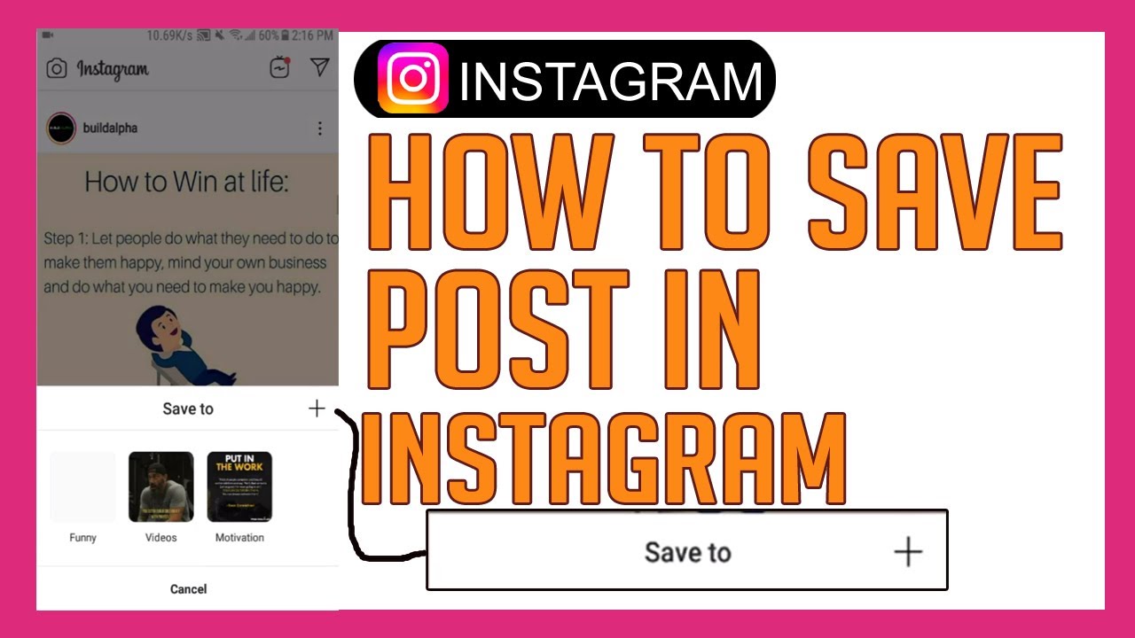 How To Save Post in Instagram - YouTube