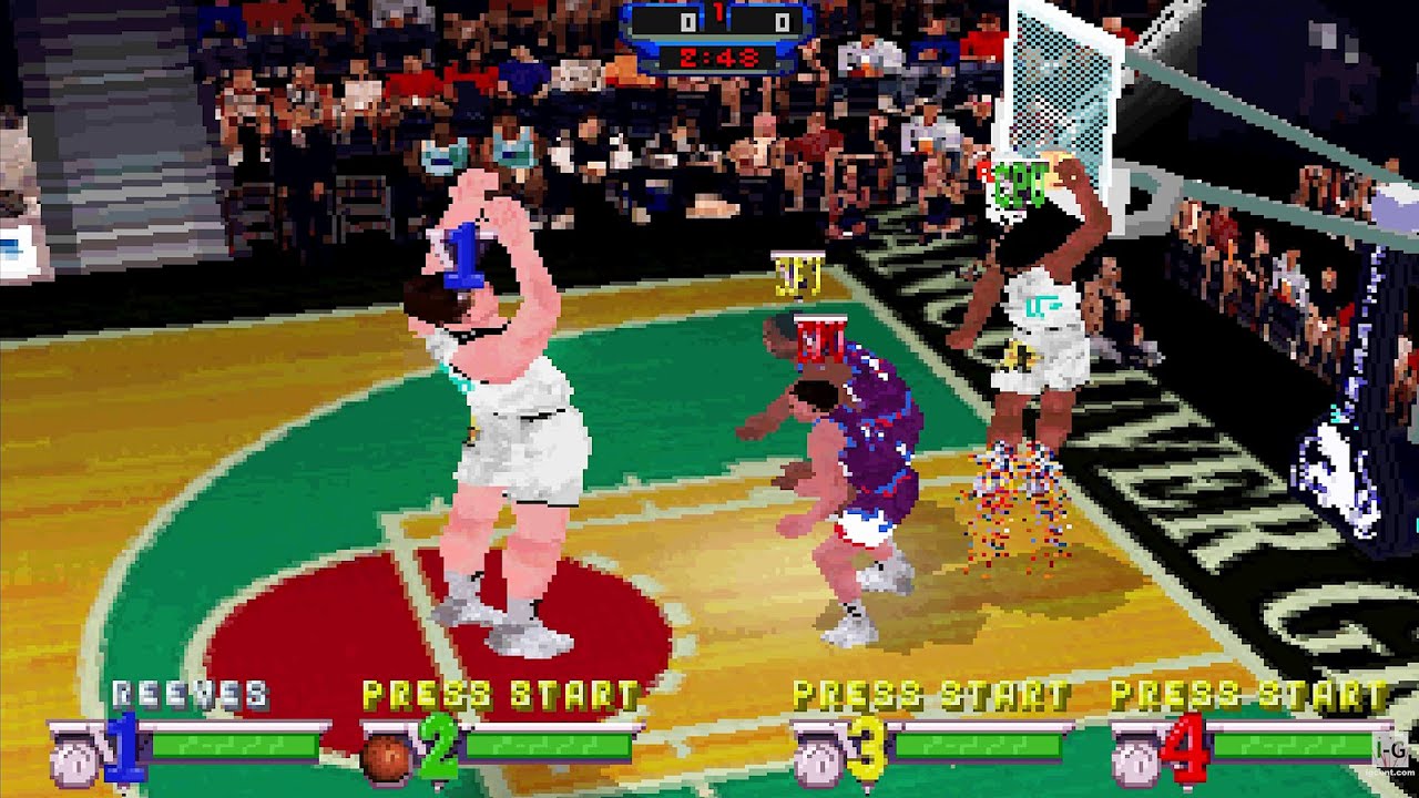 NBA Jam Extreme (1996) - Gameplay Sega Saturn - YouTube