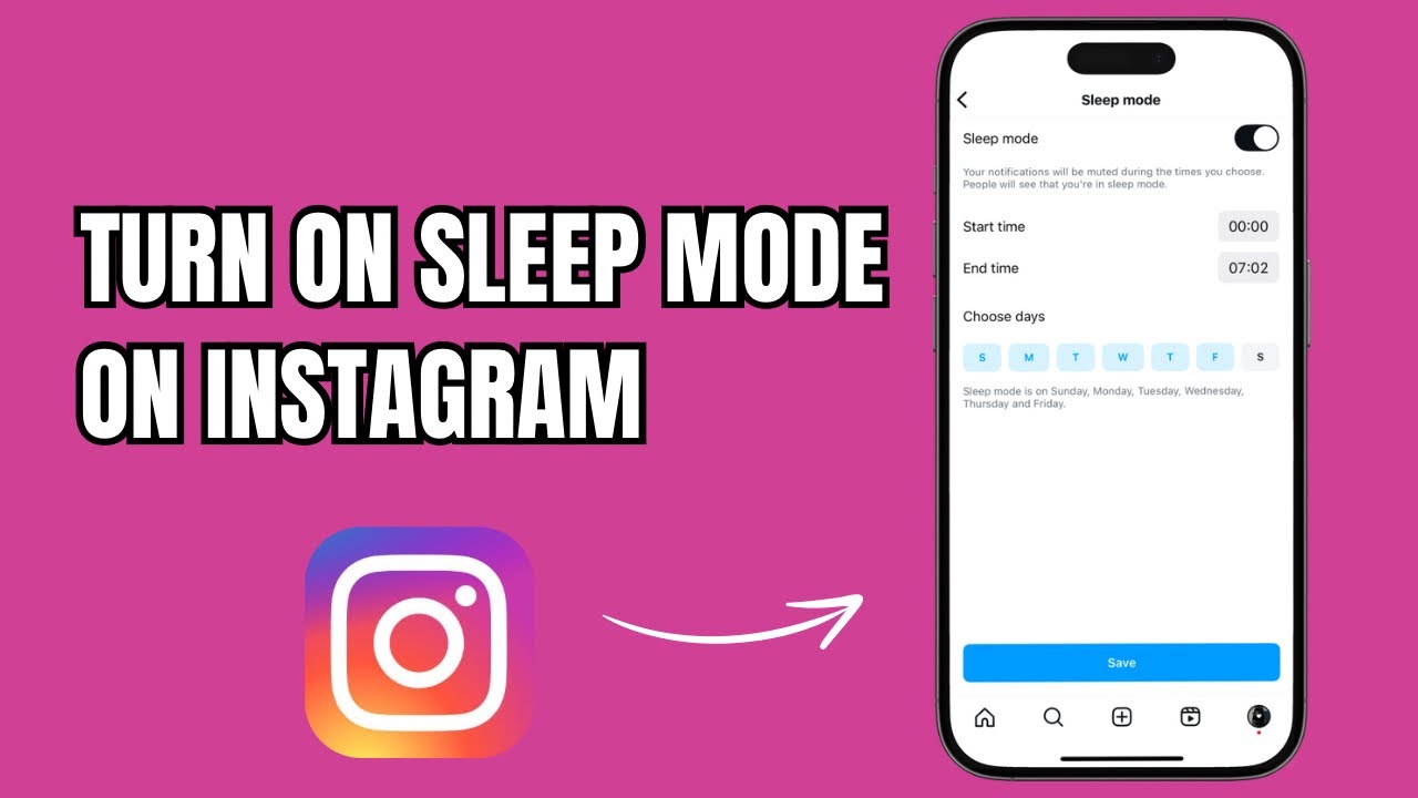 How to Turn On Sleep Mode On Instagram | Enable Instagram Sleep Mode ...