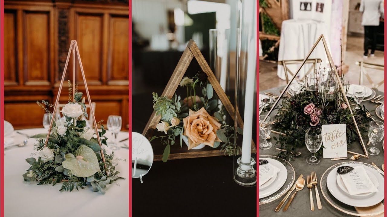 Charming Triangle centerpiece design #decoration #centerpiece - YouTube