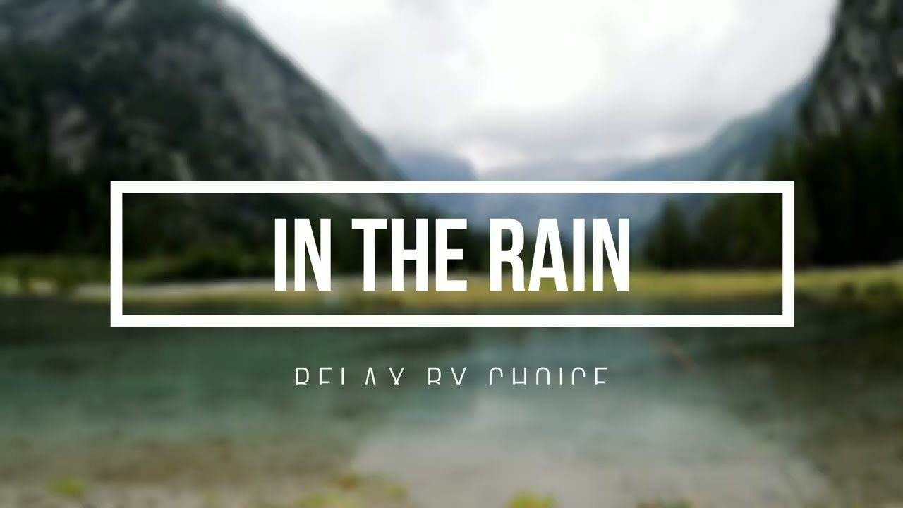 Relax by the lake in the mountains | Soft rain on lake | Peaceful Rain ...