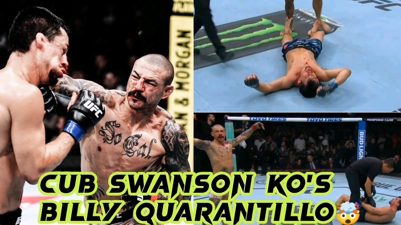 UFC Tampa: Cub Swanson KO's Billy Quarantillo 🤯💀🔥#fightnight #ufc #epic ...