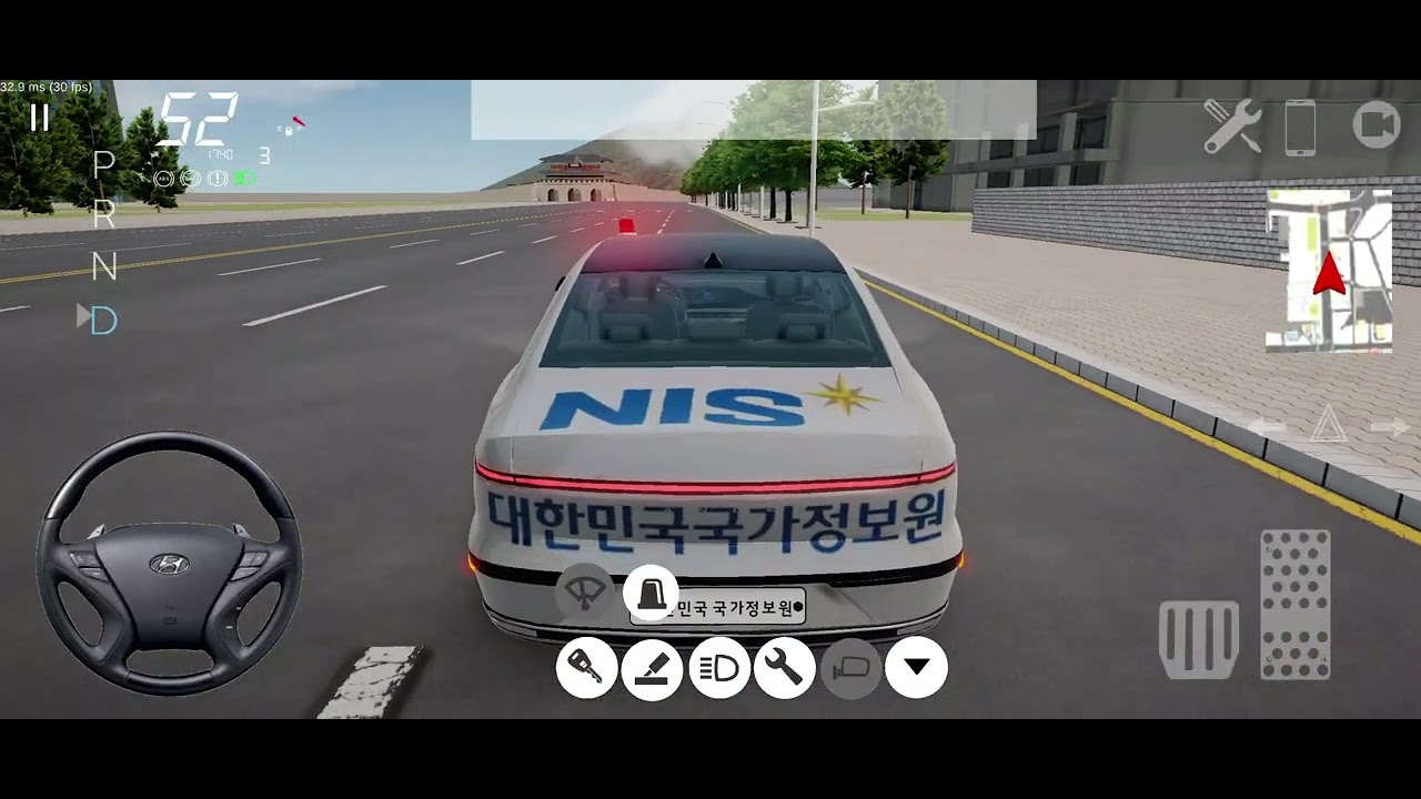 [3D 운전게임] 현대 그랜저 GN7 #국정원 차량 도색 - YouTube