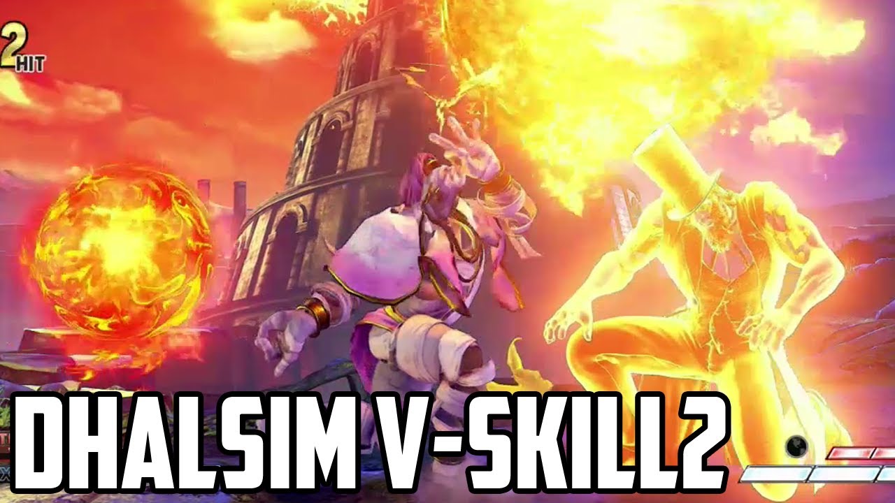 [SFV:CE] Dhalsim New V-Skill 2 Combos - YouTube
