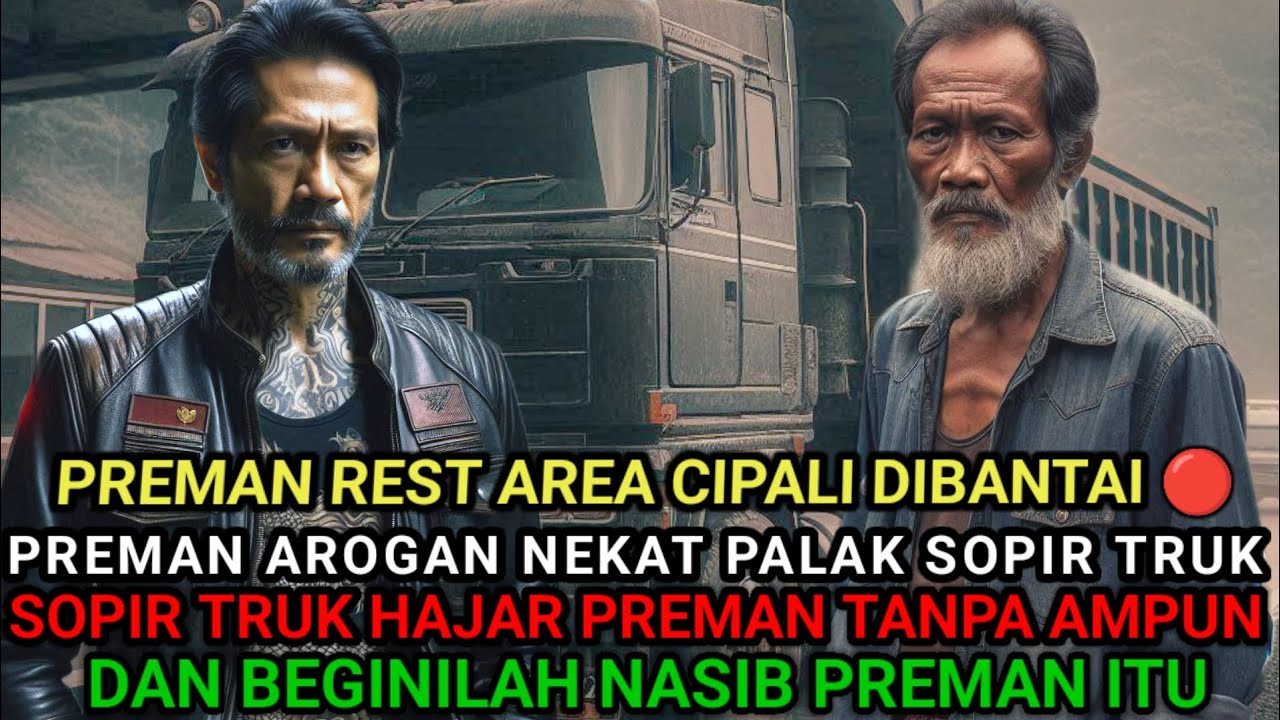 VIRAL!! SOPIR TRUK HAJAR PREMAN AROGAN DI REST AREA CIPALI DENGAN ...