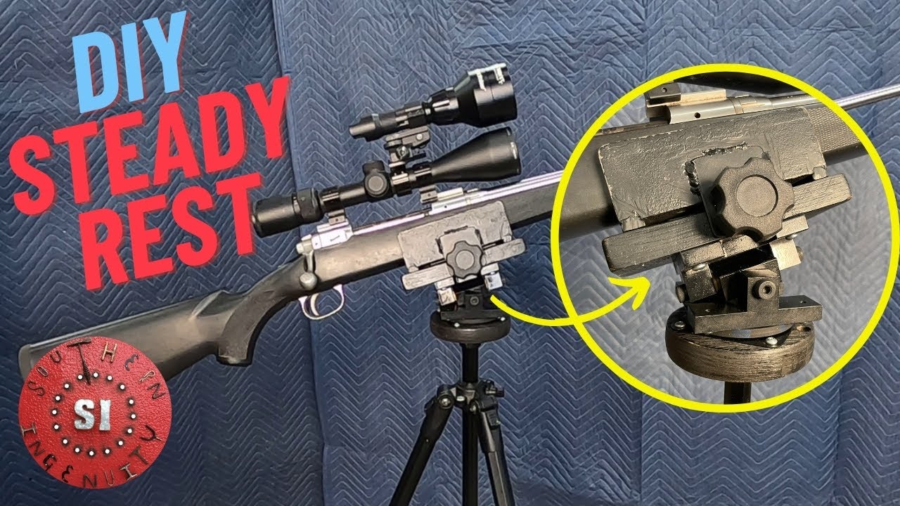 How I Made a Custom Pivoting Steady Rest for Tripod - DIY Night Hunting ...