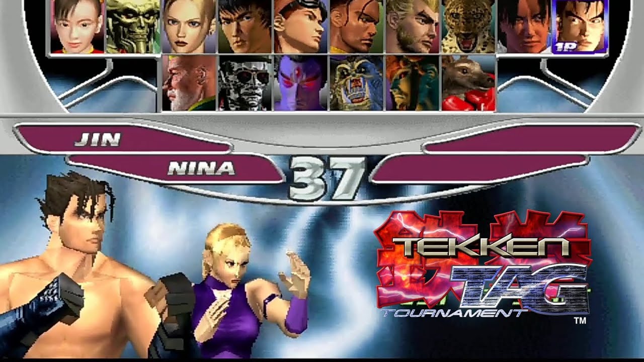 Tekken tag mame arcade | Nina and Jin | 1080p 60fps 4:3 #tekken - YouTube