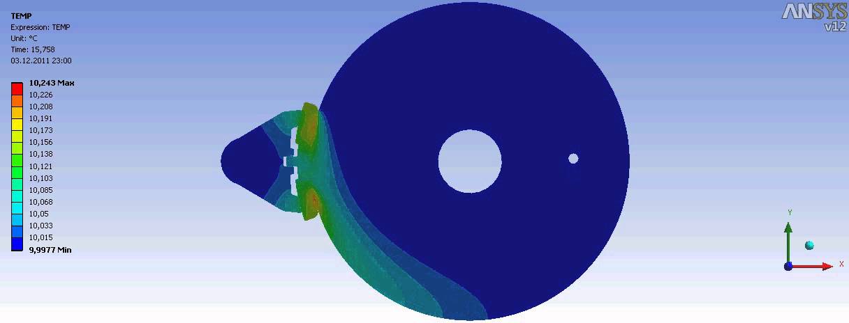 Friction heating during braking process - YouTube