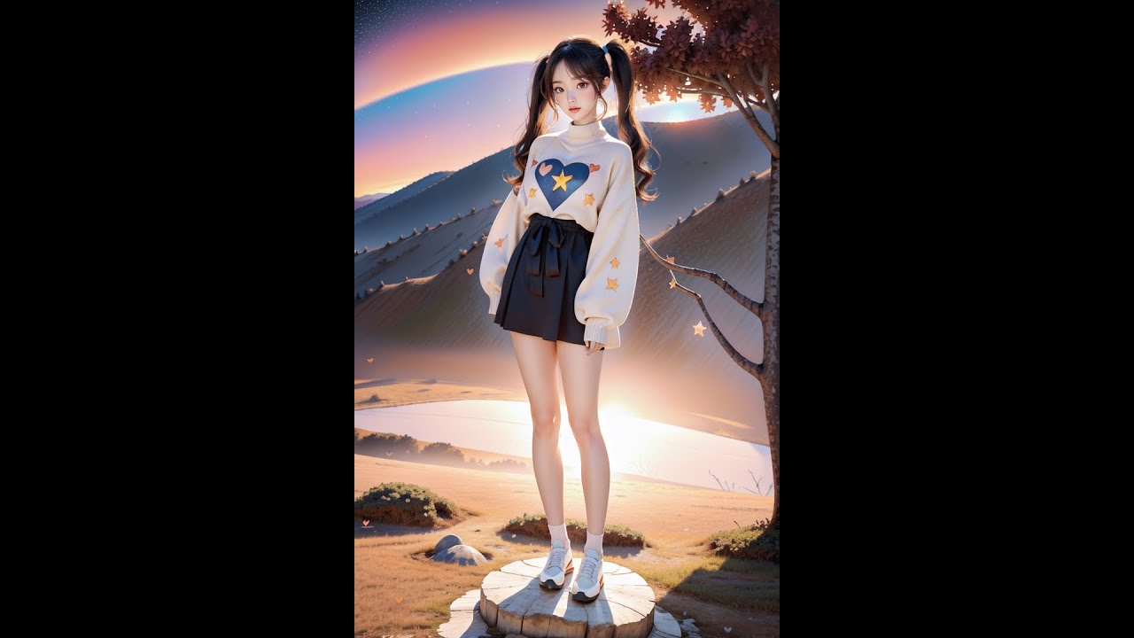 (AI Photobook) Cute girl photobook with beautiful colors(1440P) - YouTube