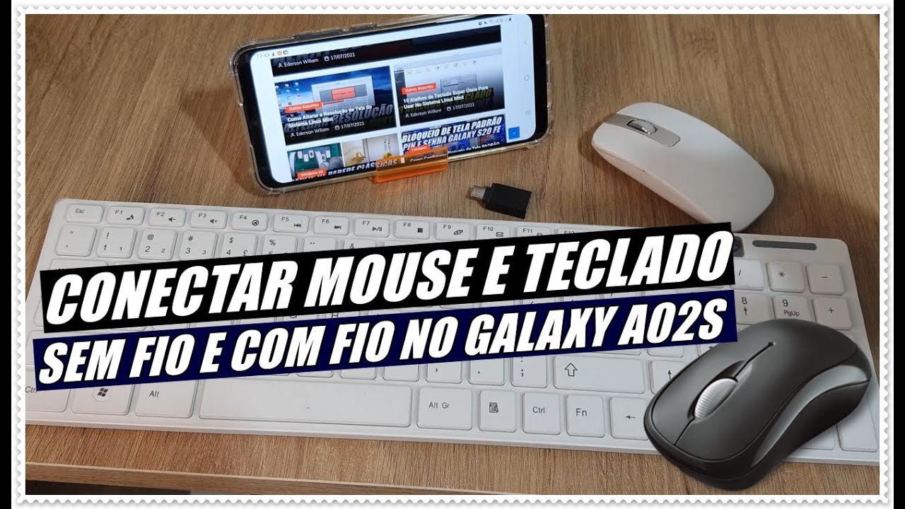 Como Conectar Mouse e Teclado USB e Mouse e Teclado Sem Fio Via OTG No ...