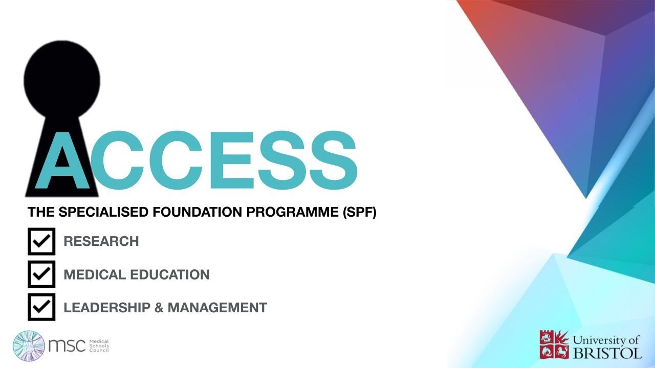 Webinar 1 2022: Introduction to the Specialised Foundation Programme ...