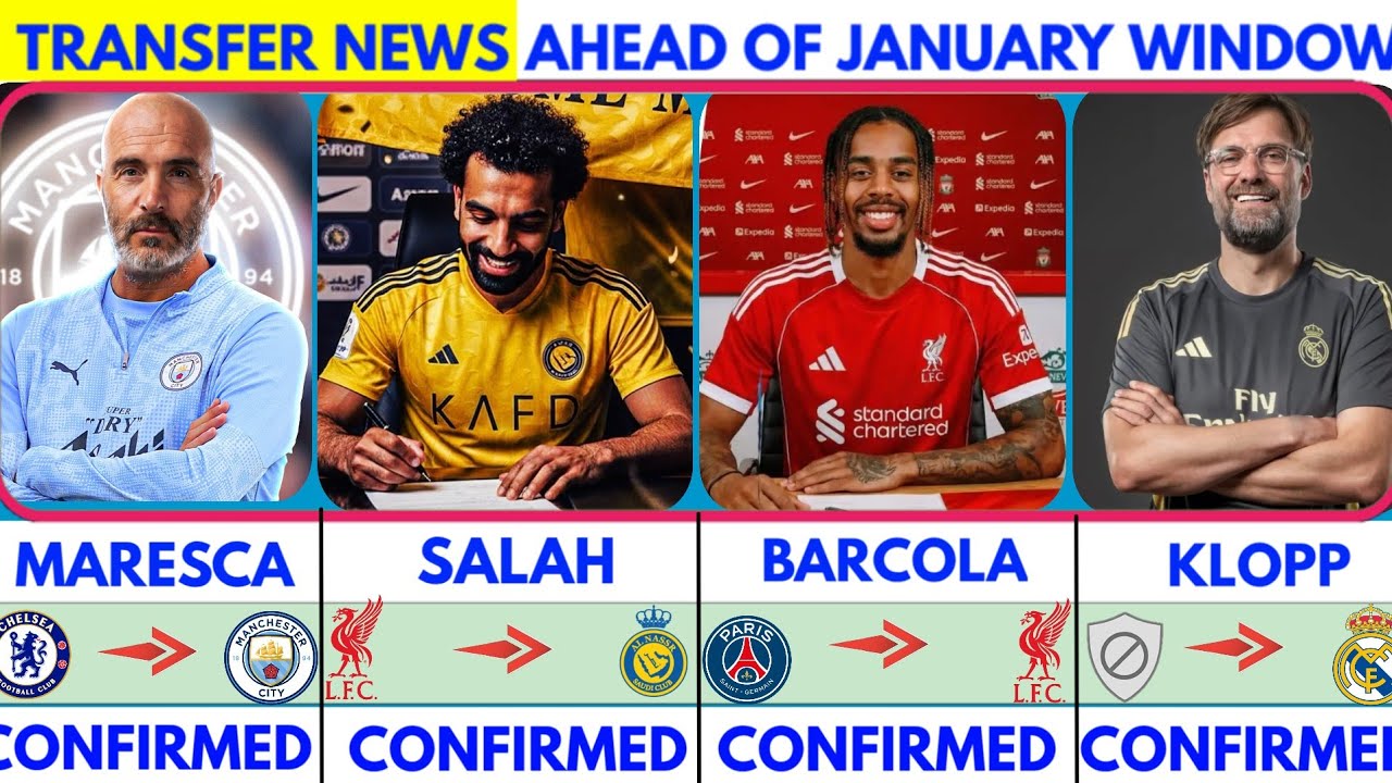 LATEST CONFIRMED TRANSFER NEWS AND RUMOURS TRANSFER NEWS 2025|Salah to ...