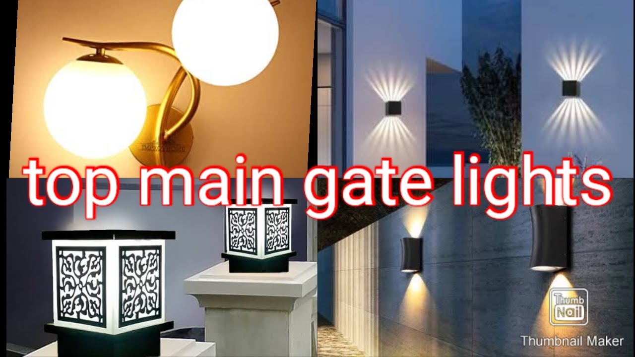 main gate Lights|gate lights|entrance gate lights|gate lights latest ...