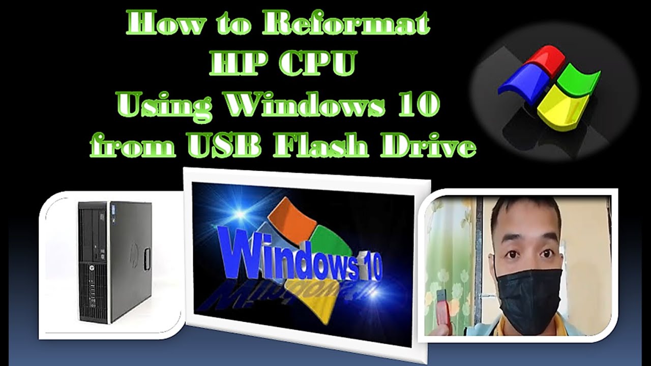 Windows 10 Reformat of HP CPU -Tagalog Version - YouTube