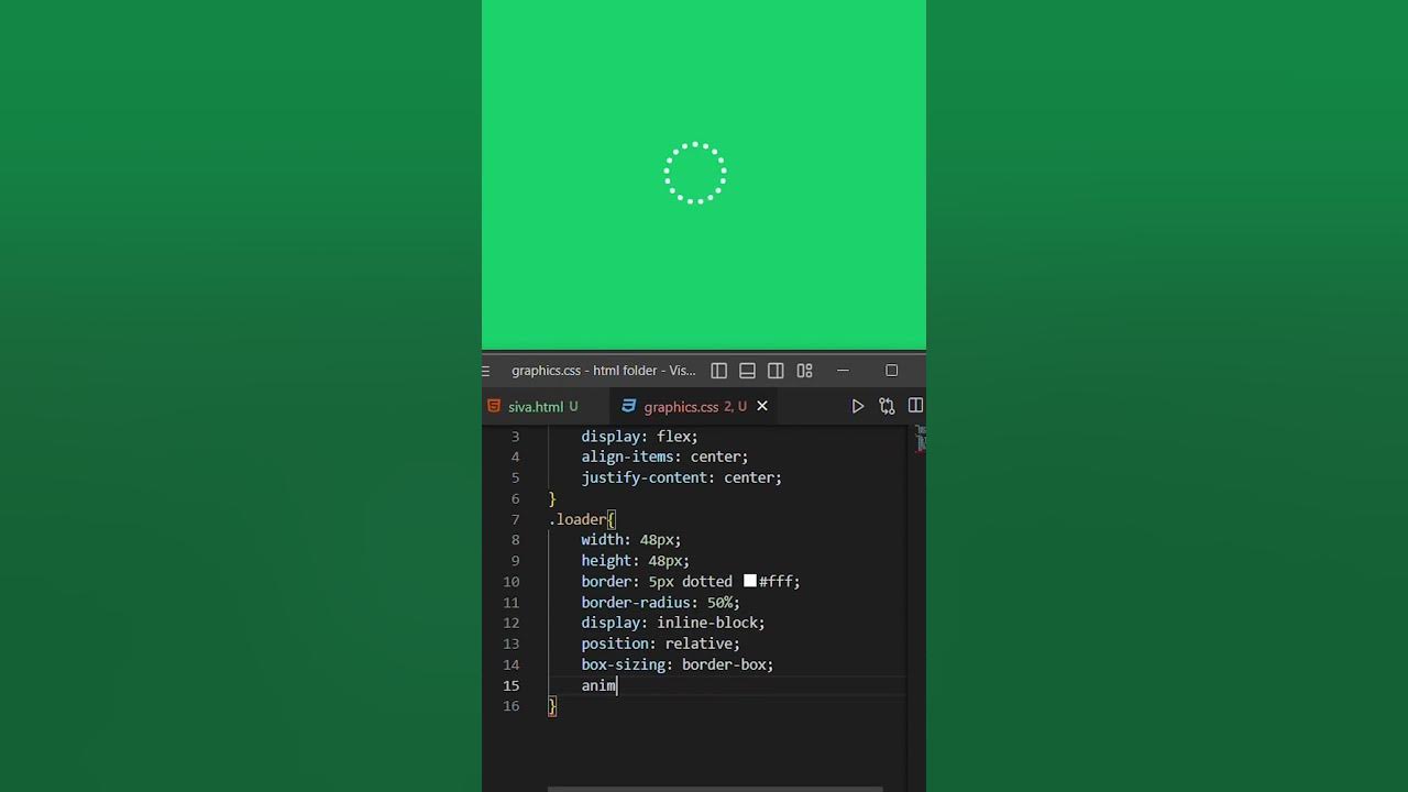 Dotted Loaders Html Css Frontend Website Loader Siva Youtube