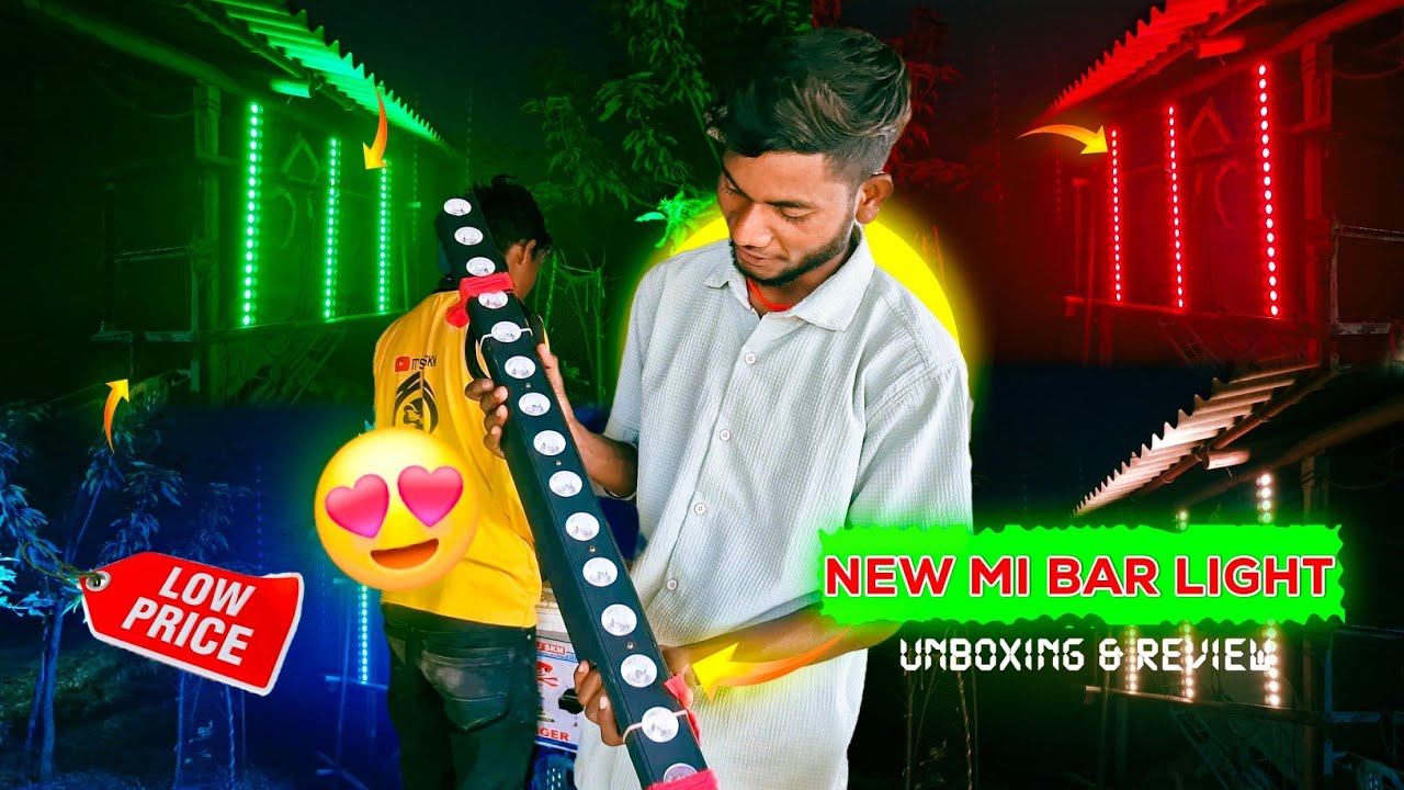 New Mi Bar Light Testing & Full REVIEW DJ SKM - YouTube
