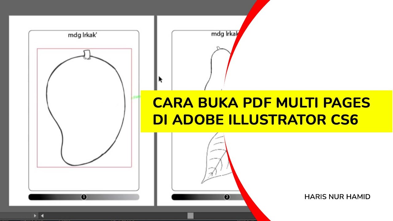 Cara Buka PDF Multi Pages di Adobe Illustrator CS6 - YouTube