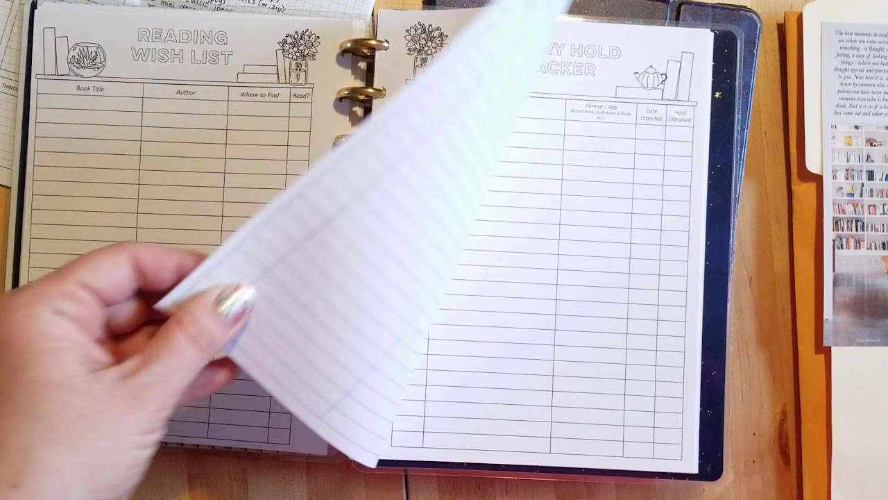 Reading Bundle Flip Through Classic Happy Planner Size YouTube reading-bundle-flip-through-classic-happy-planner-size-youtube