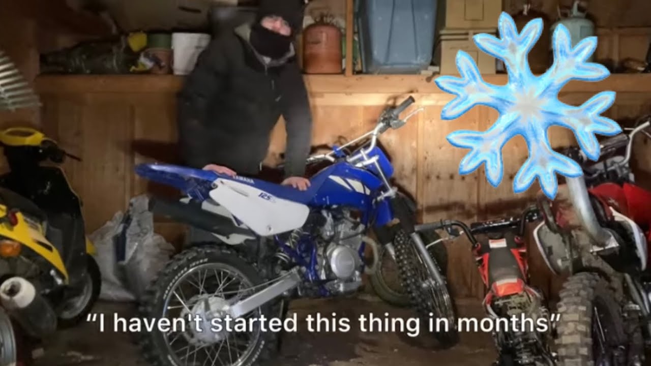 23 Year Old Bike Cold Start - YouTube