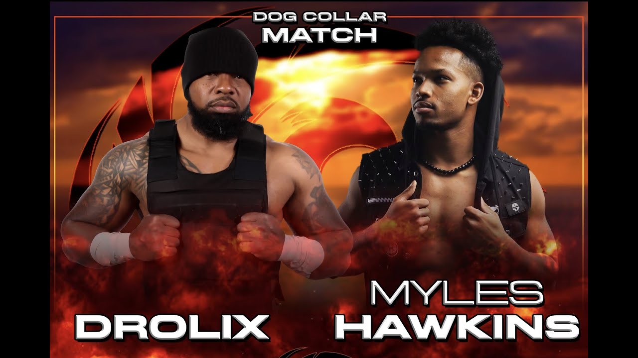 Myles Hawkins v. Drolix in a Dog Collar Match - YouTube