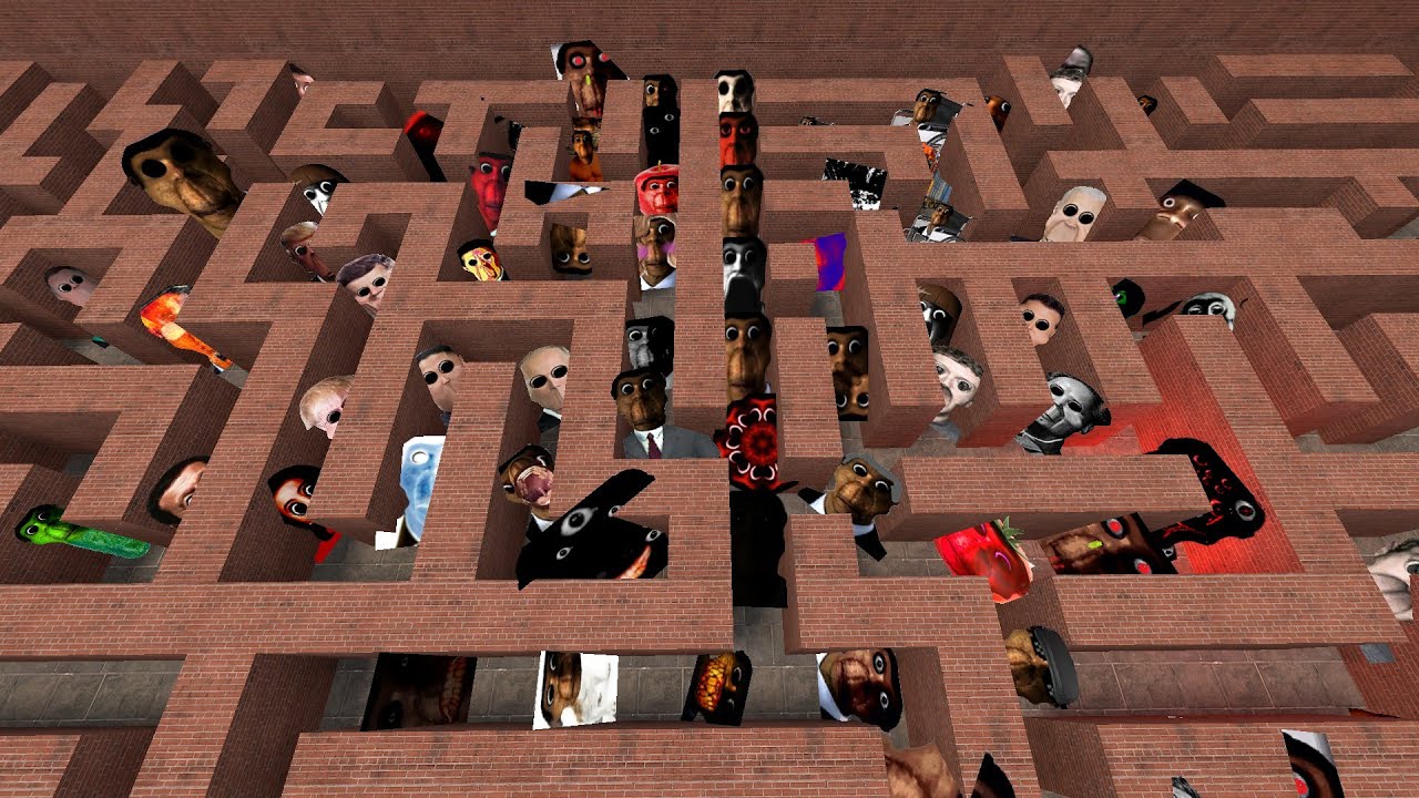 Obunga family / Nextbots Maze / Garry's Mod / Nextbot / Obunga - YouTube