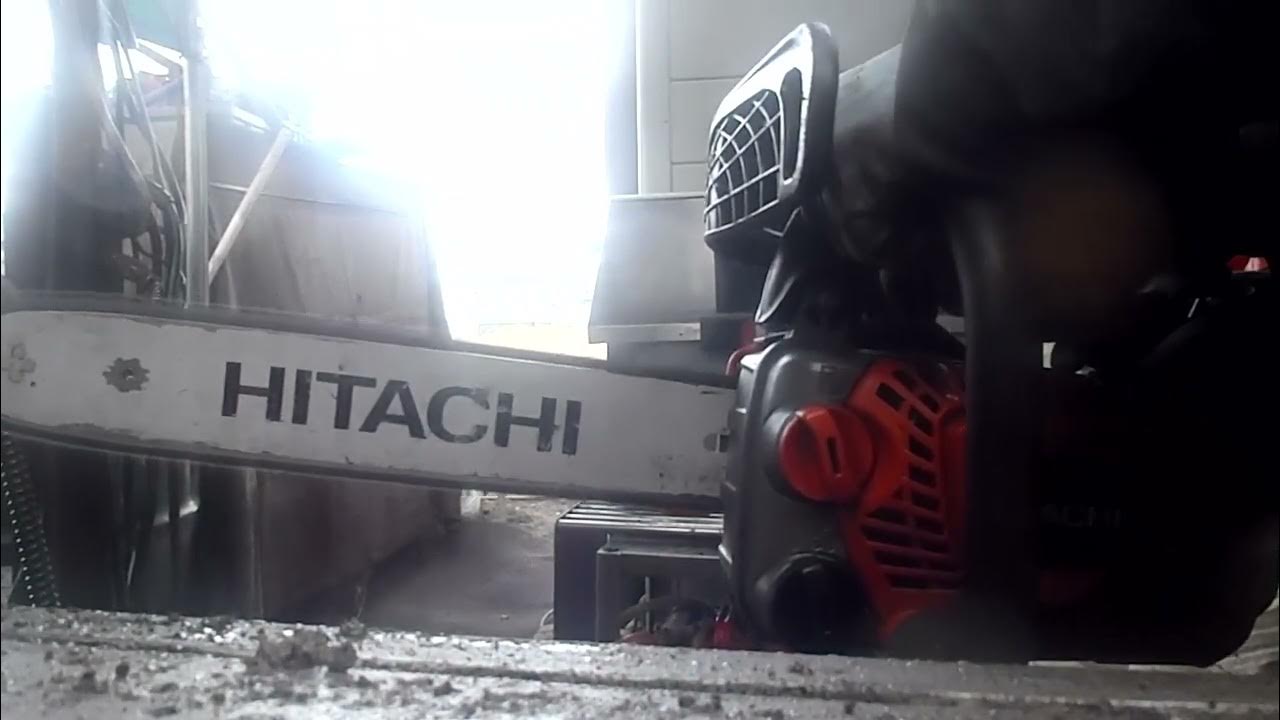 トップハンドルソー32.2cc★日立工機 CS33EDTP 14インチ - YouTube