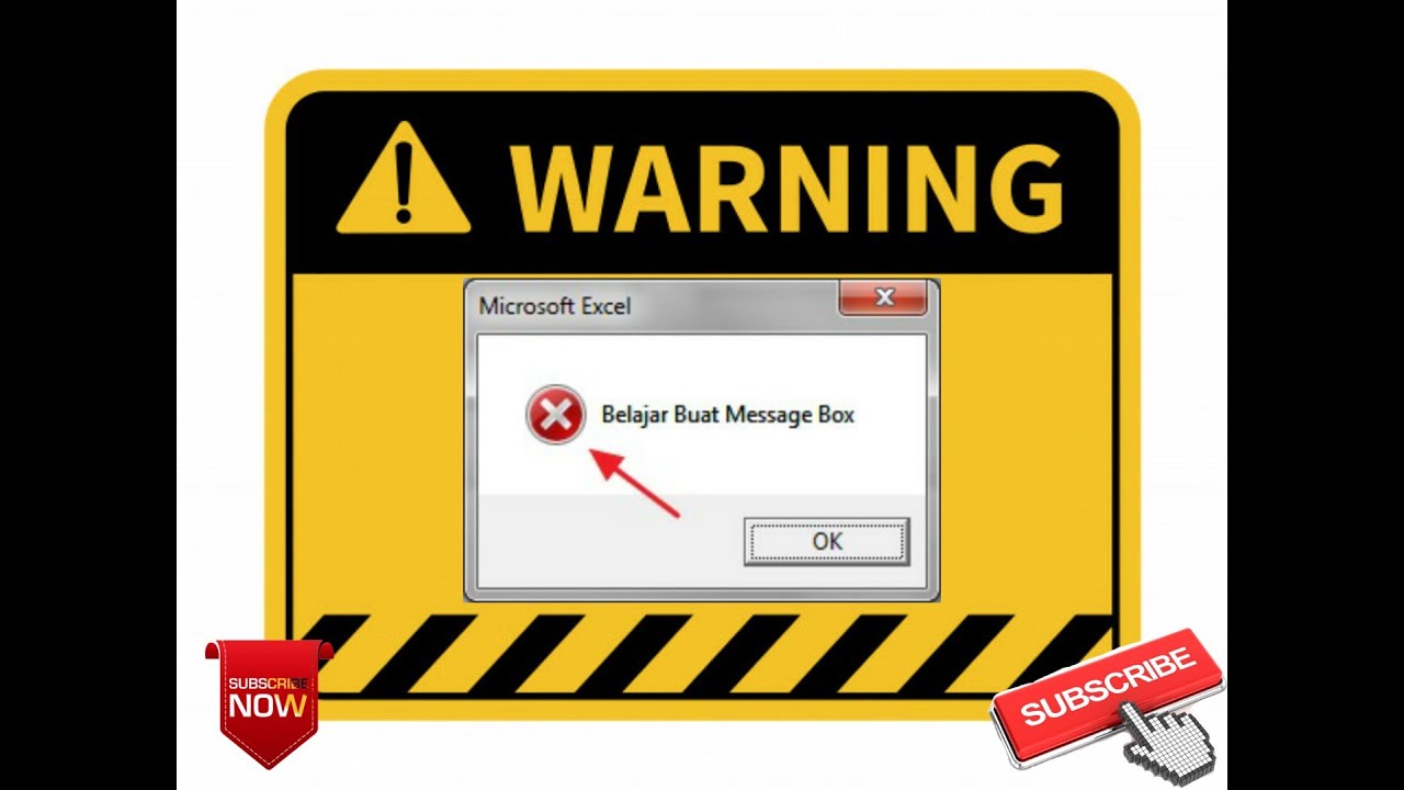 wajib tonton..............!!!! Tutorial Membuat Warning Box di Excel ...