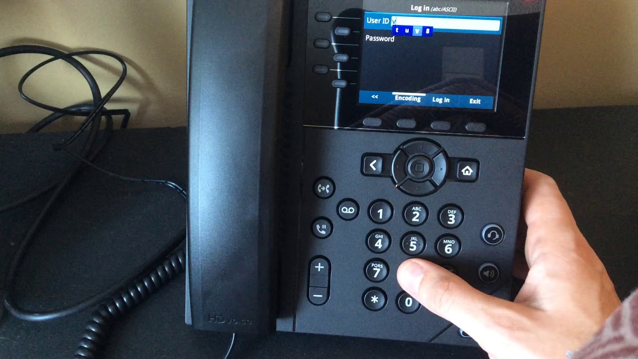 VVX 350 Login/ Logout Tutorial - YouTube