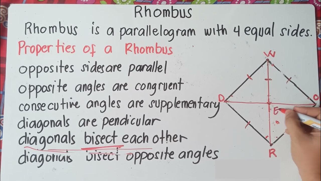 Properties of a Rhombus | Basic Introduction | - YouTube