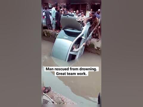 Man rescued from drowning. Great team work. #shortsfeed #youtube - YouTube