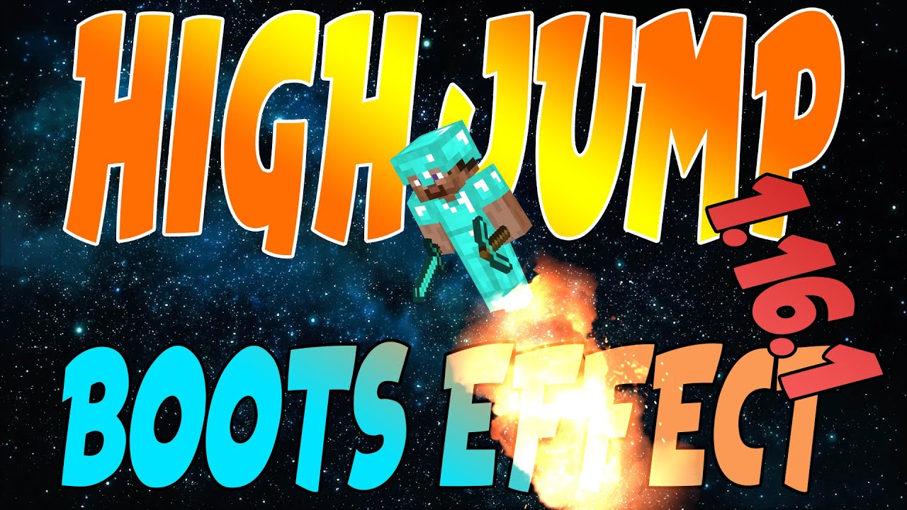 HIGH JUMP BOOTS EFFECT IN MINECRAFT 1.16.1 - NO MODS - NO COMMAND BLOCK ...