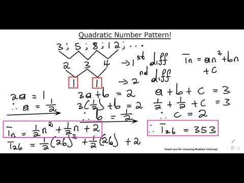Quadratic Number Pattern I - YouTube