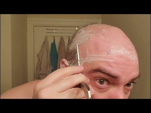 Straight Razor Head Shaving ASMR - YouTube