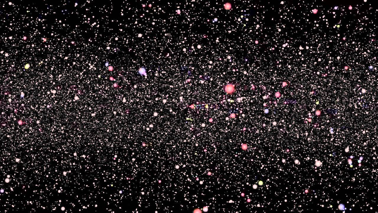 Sideways view of moving star field. (Colour) - YouTube