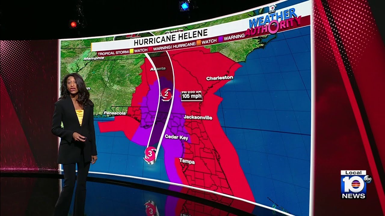 Hurricane Helene nearing landfall along Florida's big bend as strong ...