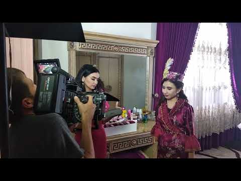Aziza Yoqubova ilk bor birga rolda  Sarvinoz bilan  yuragim yiglar klip syomkasidan