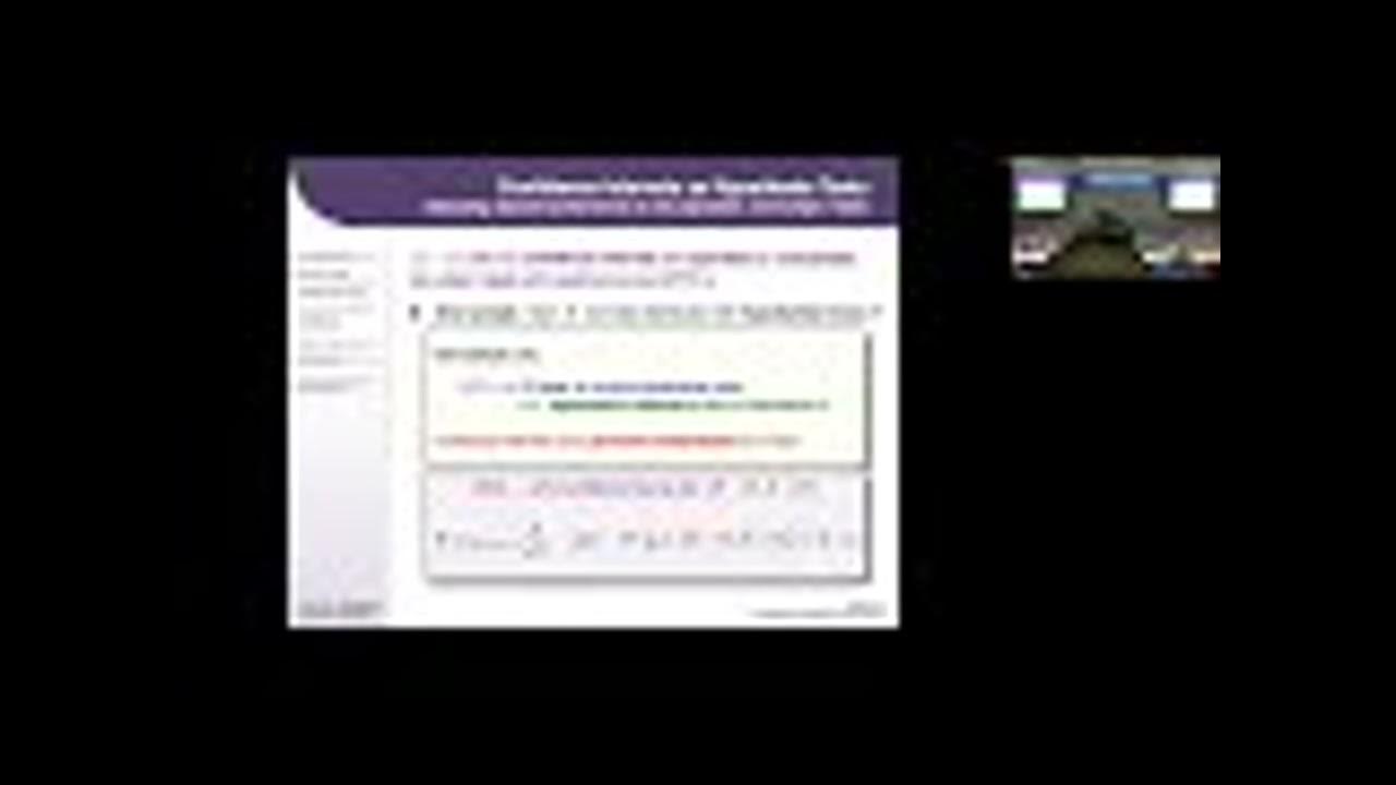 Lecture J4 (2022-11-10): Estimation of Relative Performance - YouTube